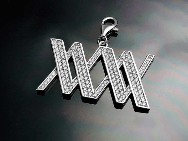 Iced WOOING Logo Pendant – WOOING by Connie Woo